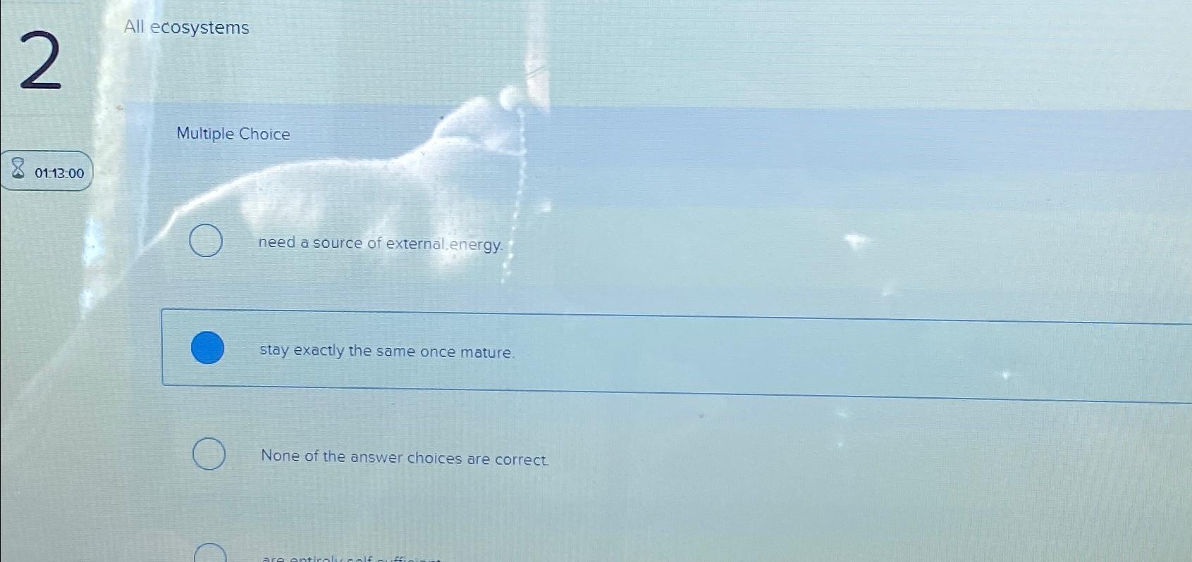 Solved All ecosystems need a source of energy stay exactly | Chegg.com