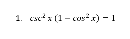 Solved csc2x(1-cos2x)=1multiple steps required for each of | Chegg.com