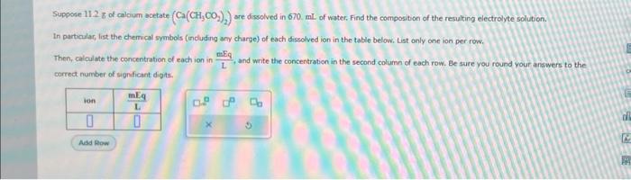 Solved Suppose 112z of caloum acetate (C(CH3CO2)2) sre | Chegg.com
