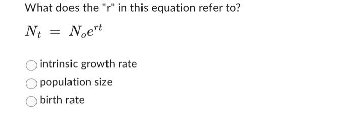 Solved What does the " r " in this equation refer to? | Chegg.com