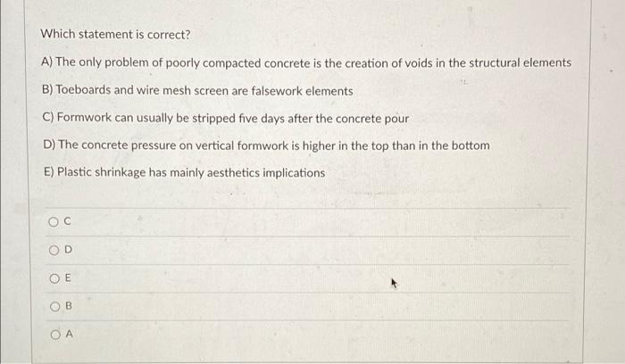 Solved Which statement is correct? A) The only problem of | Chegg.com