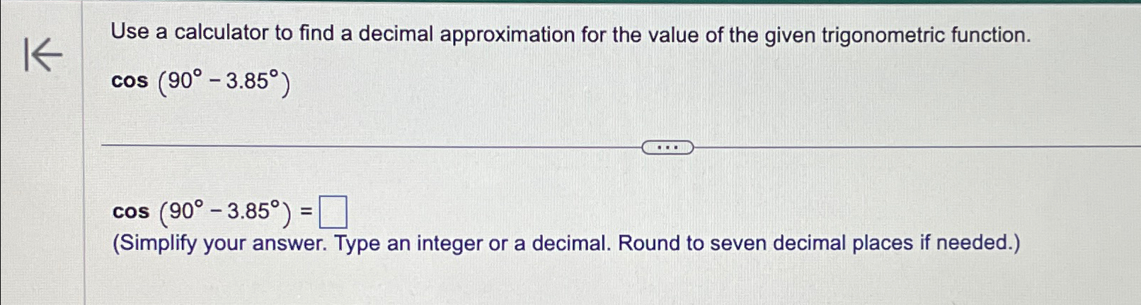 Solved Use a calculator to find a decimal approximation for | Chegg.com