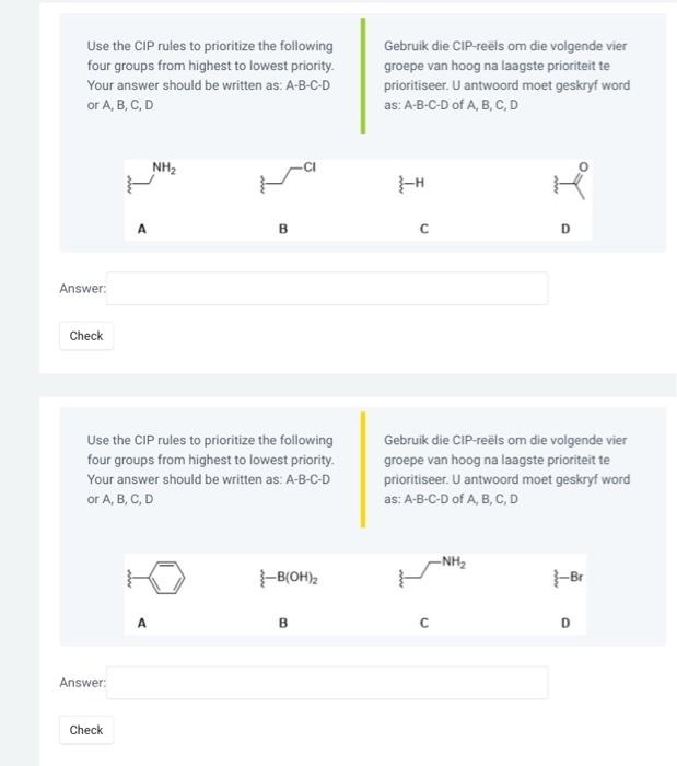 Solved Use the CIP rules to prioritize the following four | Chegg.com