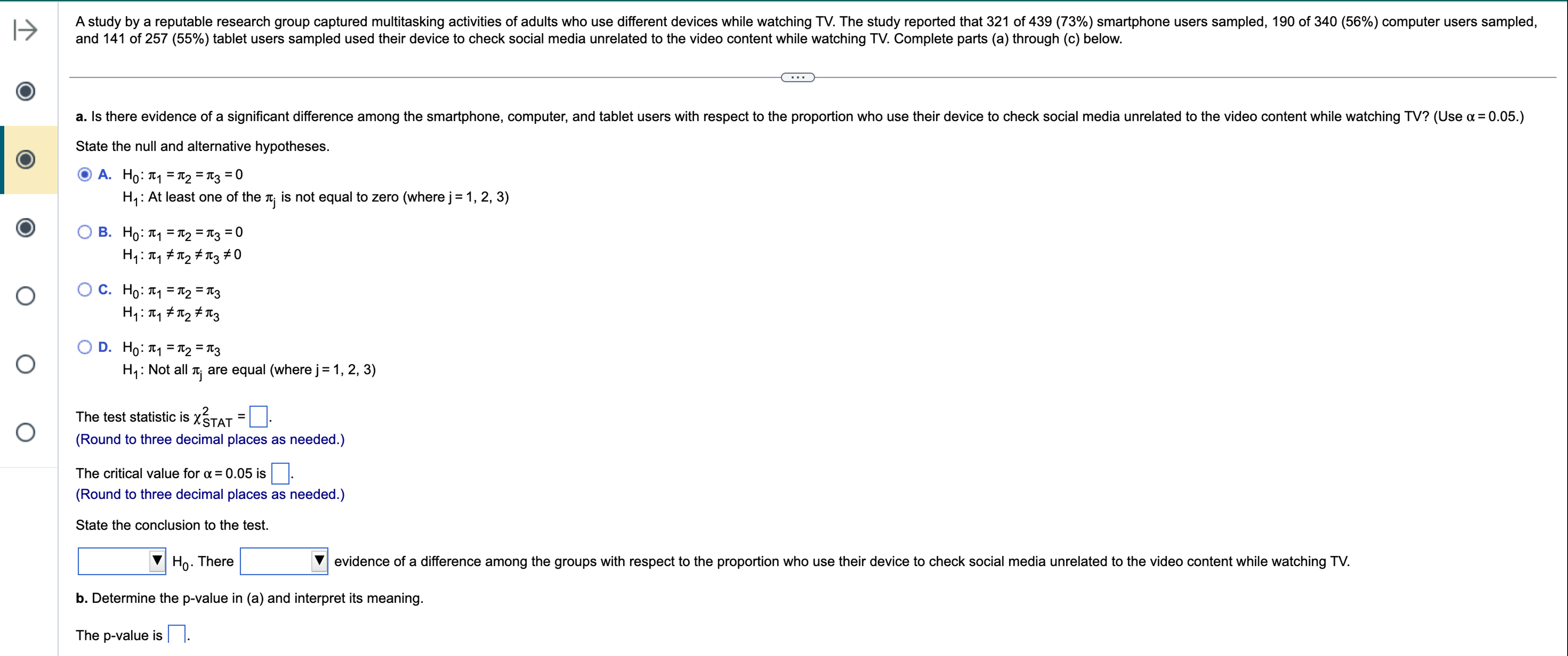 Solved and 141 ﻿of 257(55%) ﻿tablet users sampled used their | Chegg.com