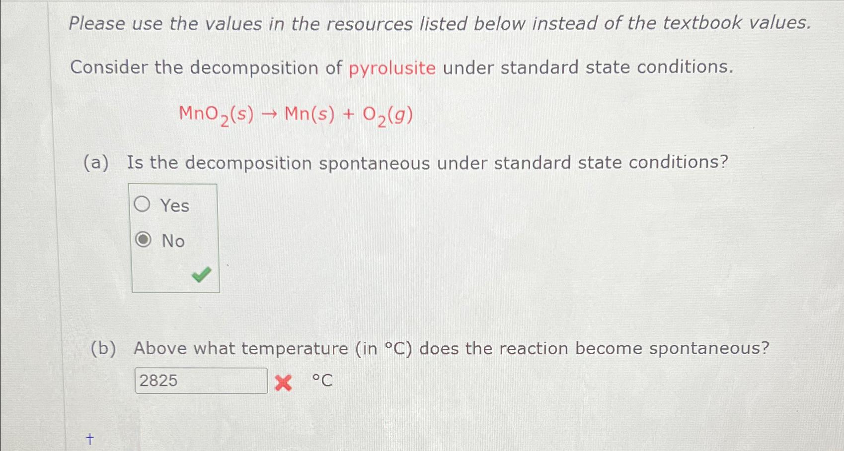 Solved Please use the values in the resources listed below | Chegg.com