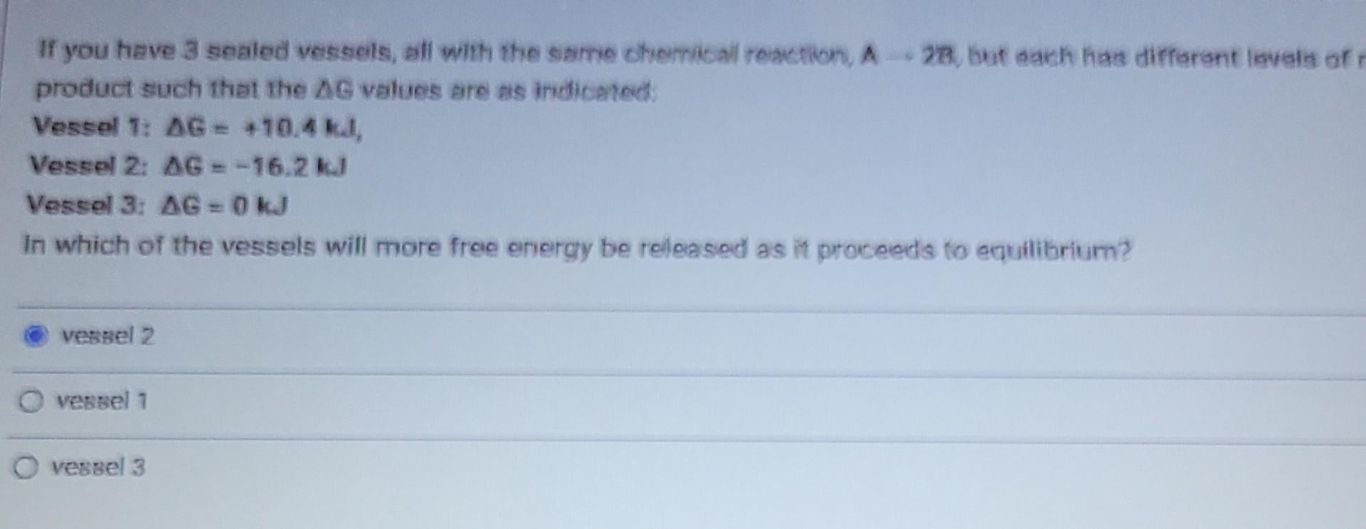 Solved If you have 3 sealed vessels, all with the same | Chegg.com