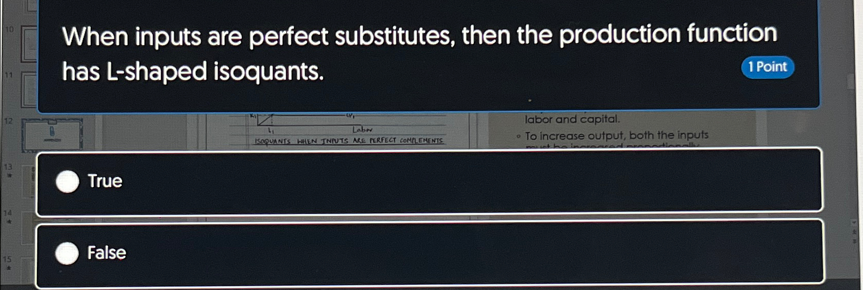 Solved When Inputs Are Perfect Substitutes Then The