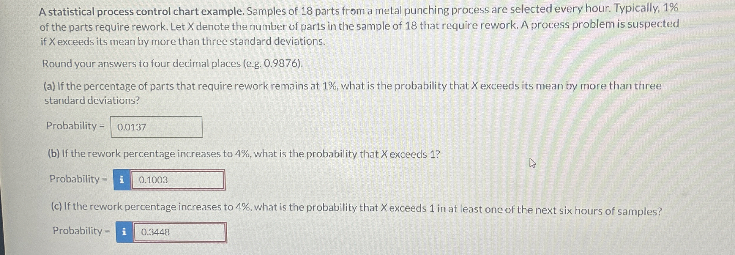 A statistical process control chart example. Samples | Chegg.com