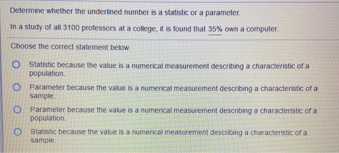 Solved Determine whether the underlined number is a | Chegg.com