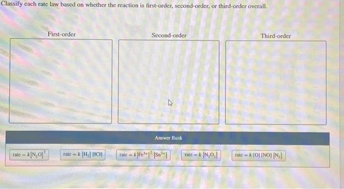 Solved can you explain how to identify first order second | Chegg.com
