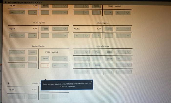 Solved Activity 3.c - Post to the ledger, T-accounts have | Chegg.com