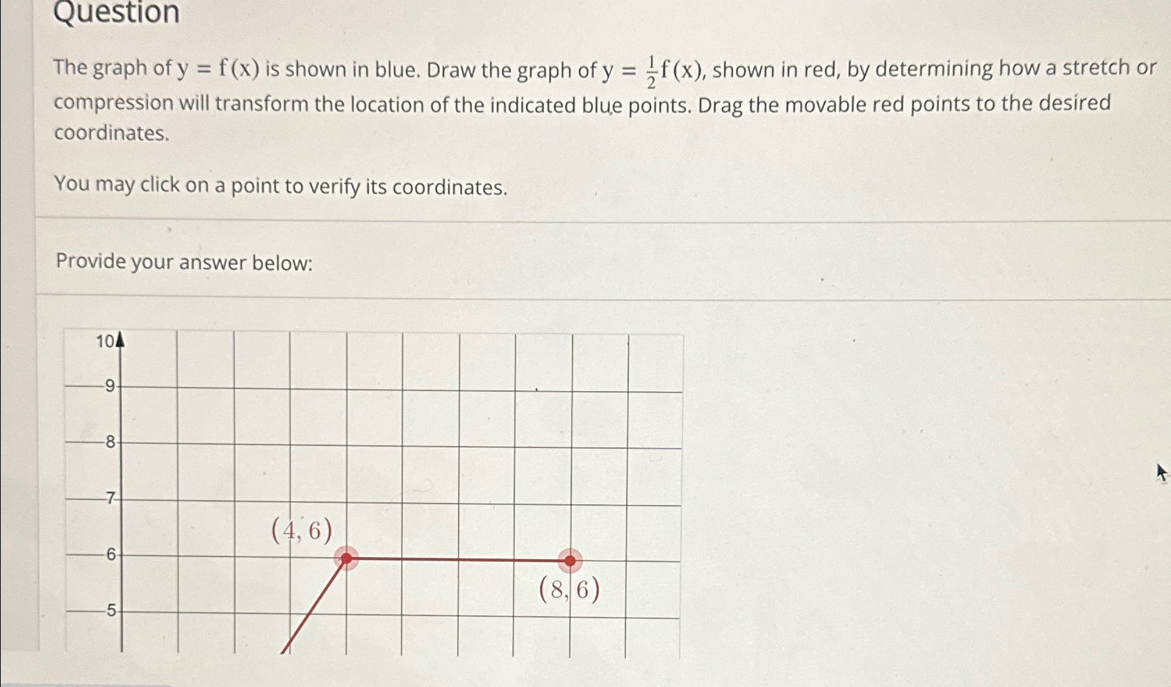 QuestionThe graph of y=f(x) ﻿is shown in blue. Draw | Chegg.com