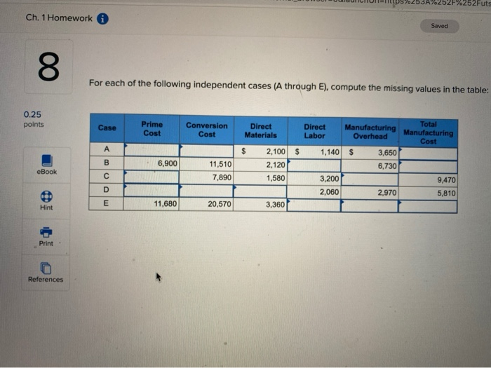Solved 2F%252Futs Ch. 1 Homework i Saved 00 For each of the | Chegg.com