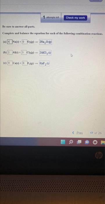 Solved Be sure to answer all parts. Cemplete asd balance the | Chegg.com Solved Be sure to answer all parts. Cemplete asd balance the | Chegg.com