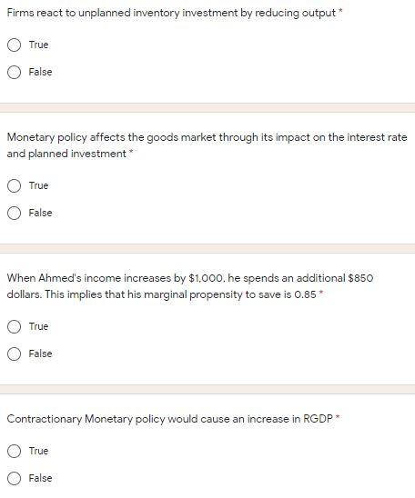 Solved Firms react to unplanned inventory investment by | Chegg.com