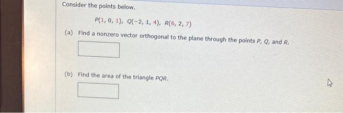 Solved Consider the points below. | Chegg.com