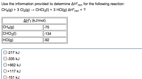 Solved Use the information provided to determine Delta H | Chegg.com