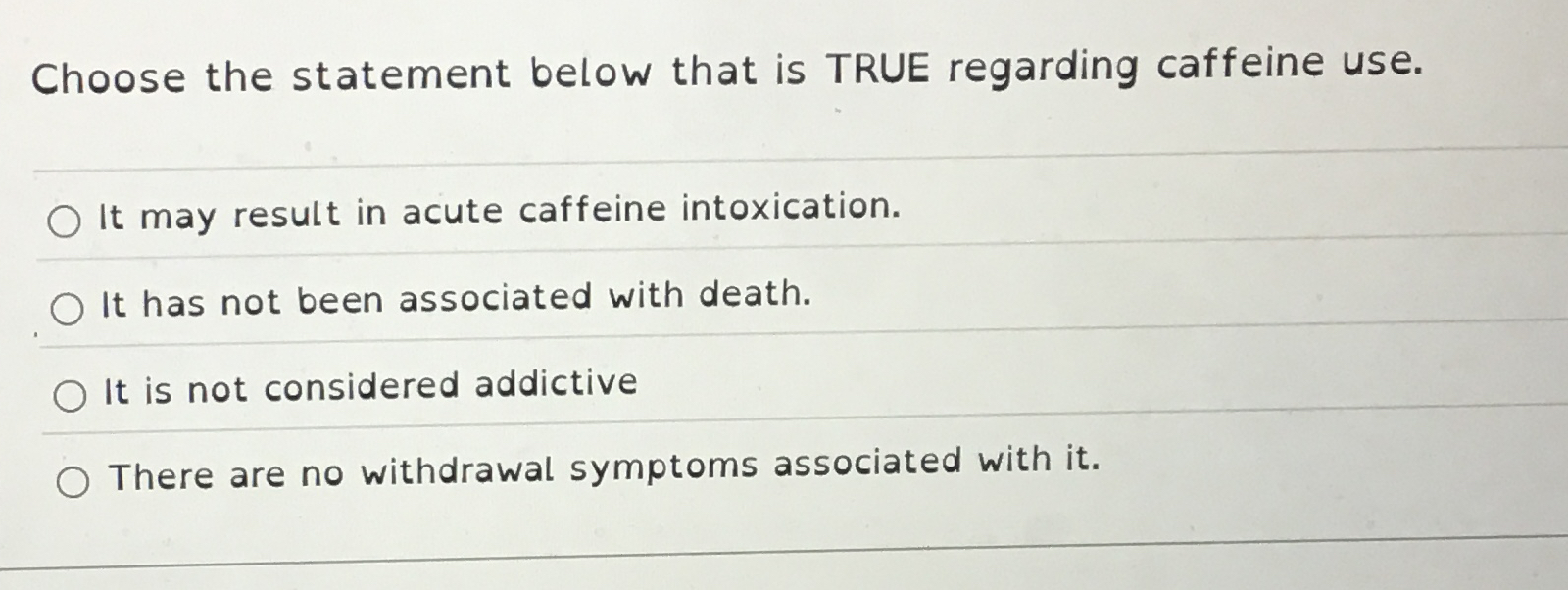 Solved Choose the statement below that is TRUE regarding | Chegg.com