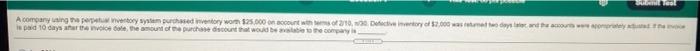 Solved Teel Acompanying poy sam purchased inventory wom | Chegg.com