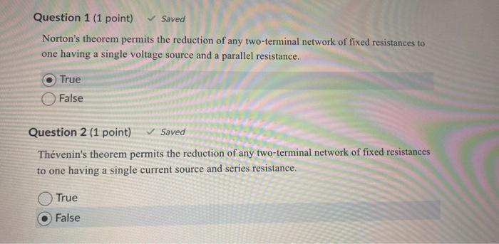 Solved Norton's theorem permits the reduction of any | Chegg.com