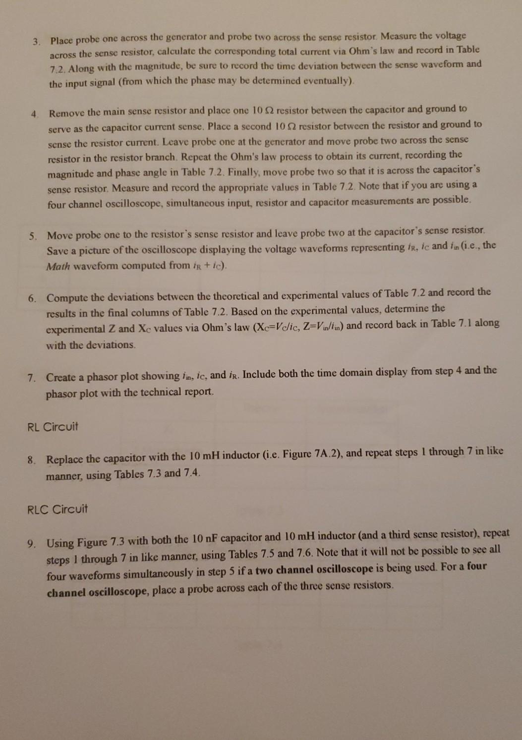 14 Parallel R, L, C Circuits Objective This exercise | Chegg.com