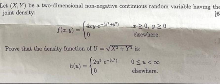 Solved Et Xy Be A Two Dimensional Non Negative Continuous 