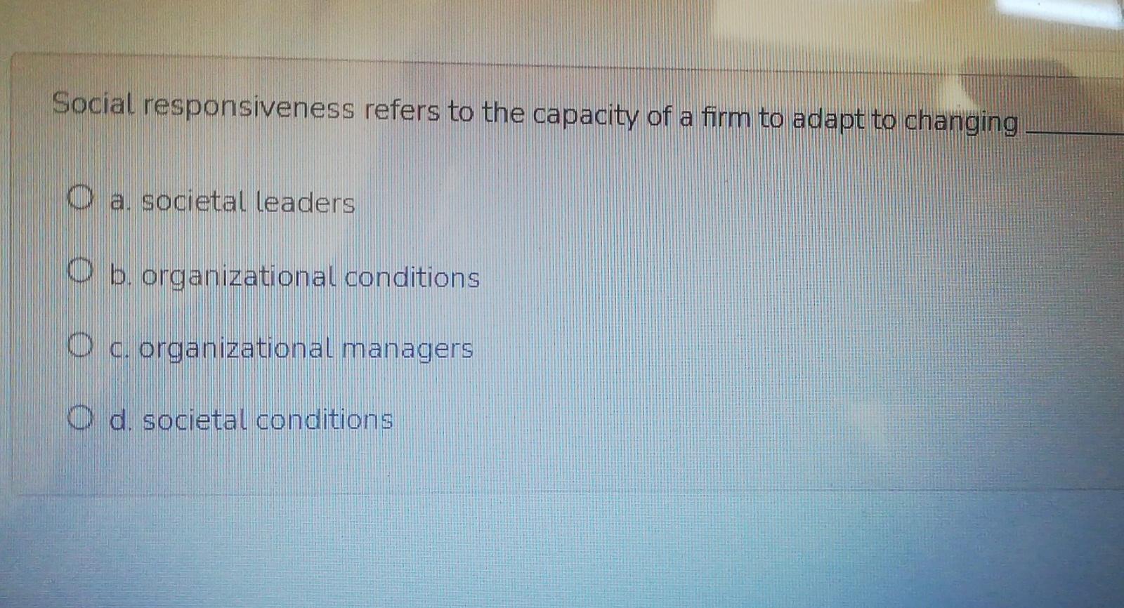 Solved Course Which of the following is an example of an | Chegg.com