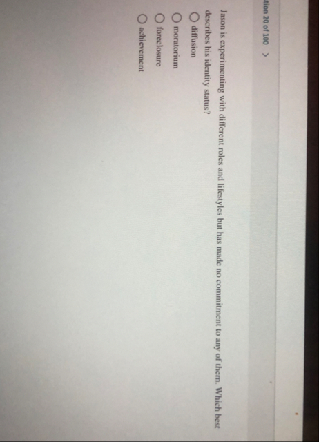 Solved tion 20 ﻿of 100Jason is experimenting with different | Chegg.com