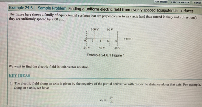 Solved FULL SCREEN PRINTER VERSION BACK Example 24.6.1 | Chegg.com