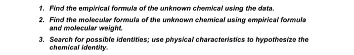 Solved What is this Funky Chemical? The Problem You and your | Chegg.com
