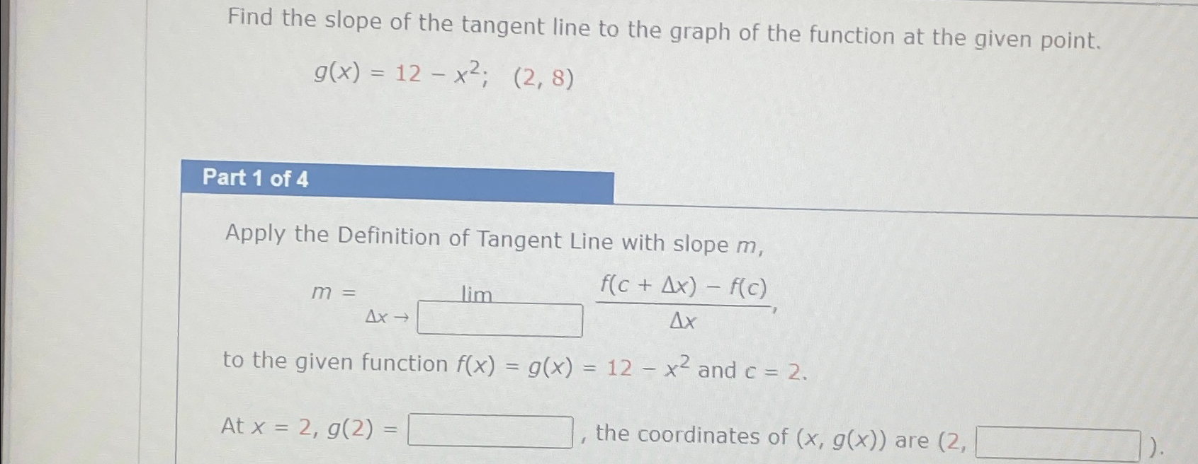 Solved Find the slope of the tangent line to the graph of | Chegg.com