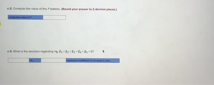 Solved The following regression output was obtained from a | Chegg.com