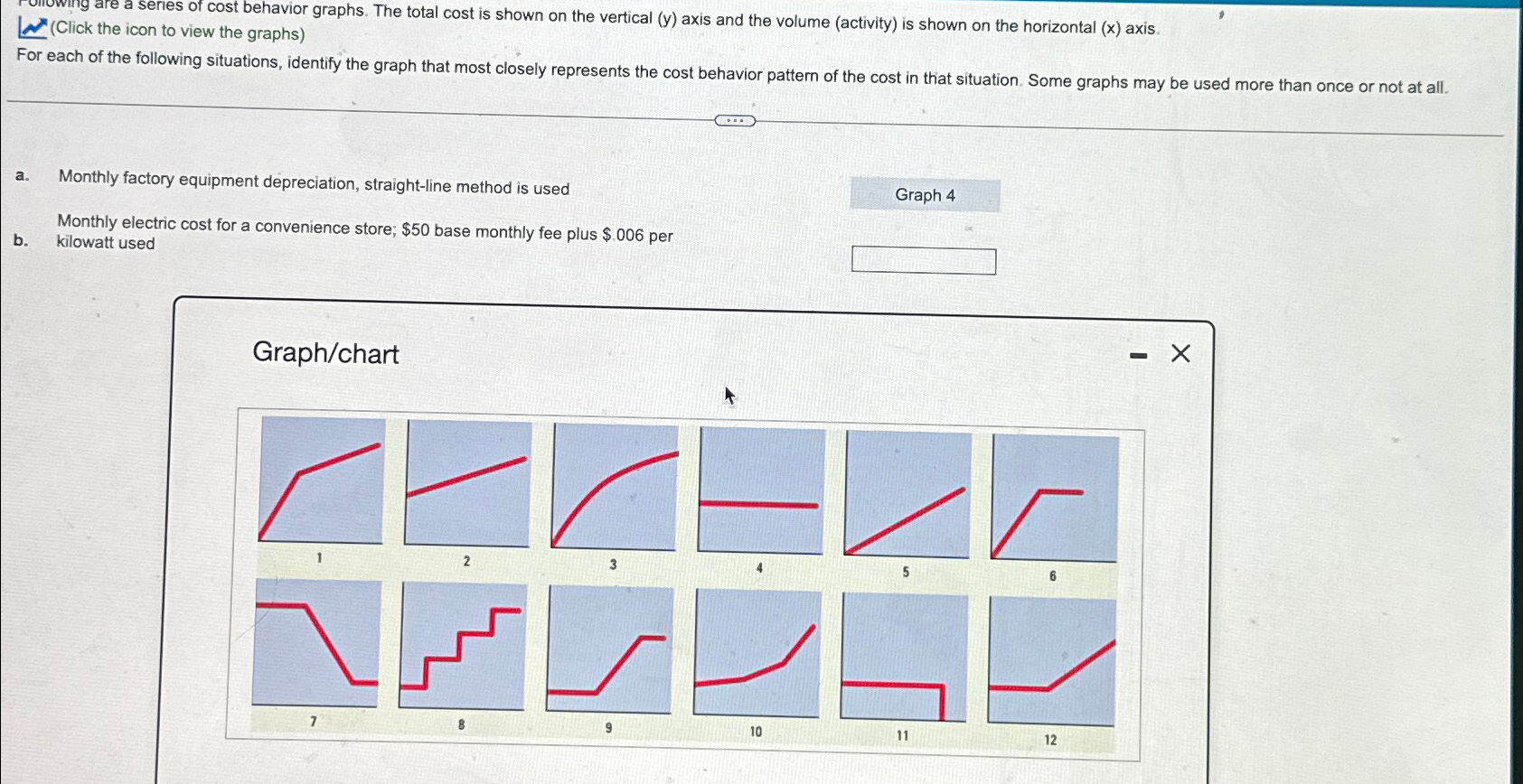 Solved (Click the iconFor the following situations, identify | Chegg.com