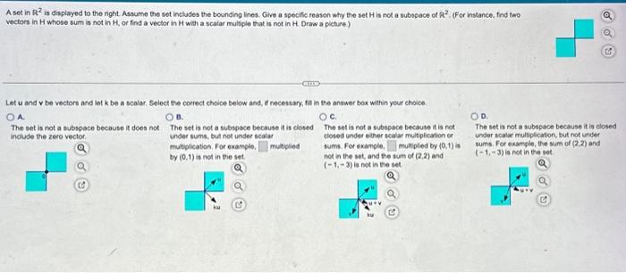 Solved A set in R2 is displayed to the right Assume the set | Chegg.com