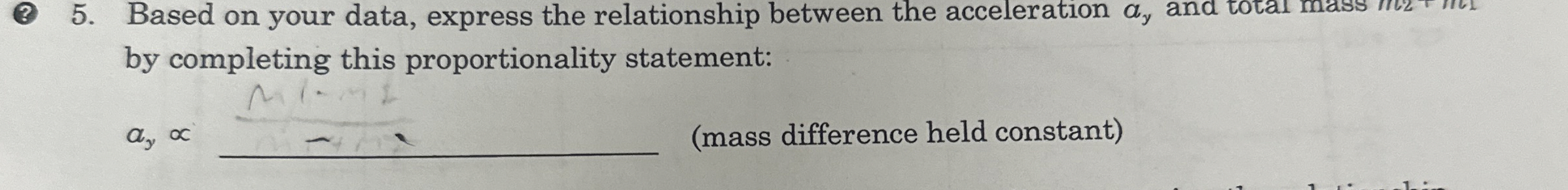 Solved by completing this proportionality | Chegg.com