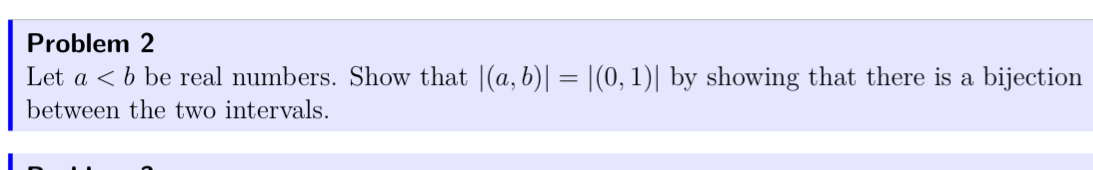 Solved Problem 2Let |(a,b)|=|(0,1)|a be real numbers. Show | Chegg.com Solved Problem 2Let |(a,b)|=|(0,1)|a be real numbers. Show | Chegg.com