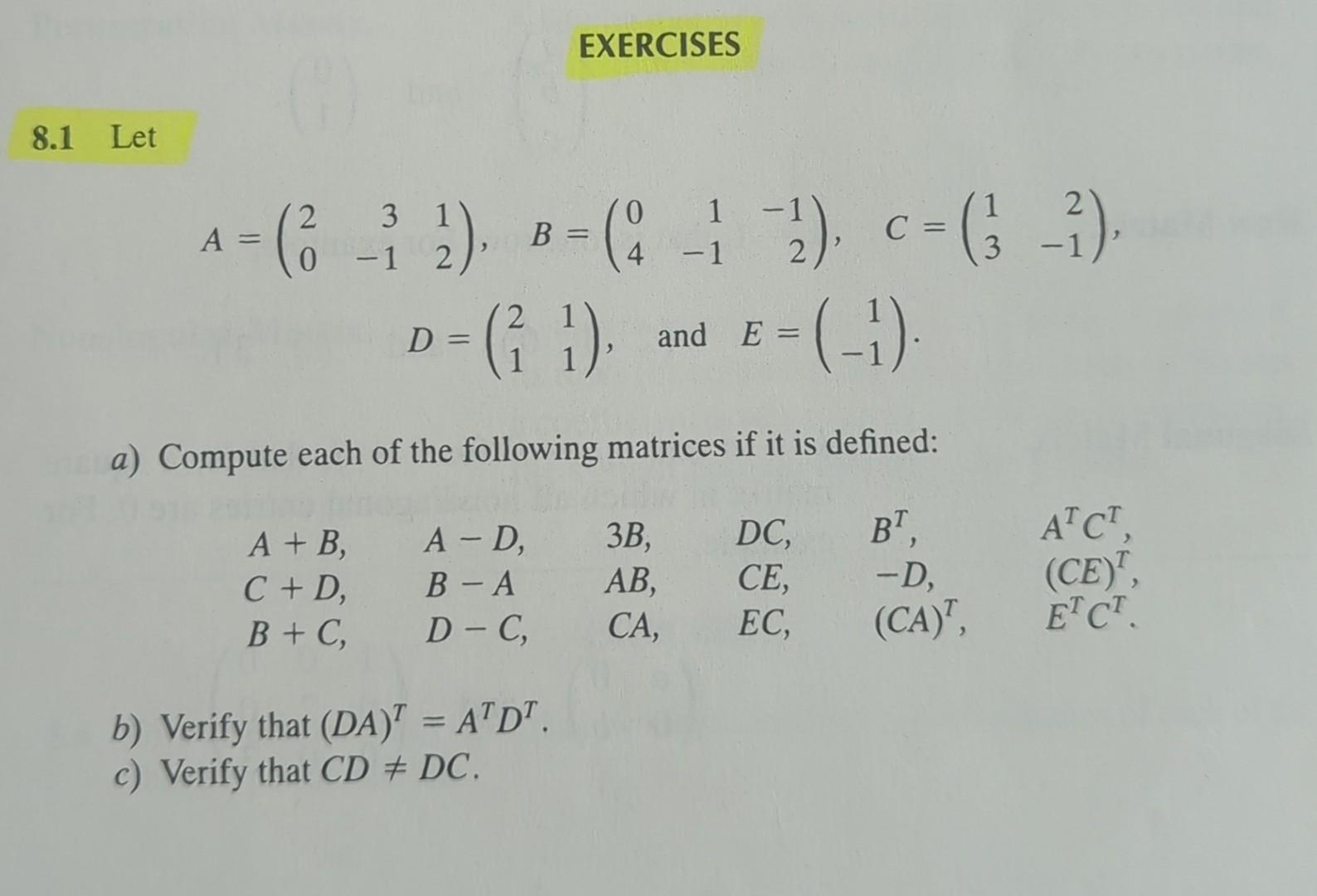 Solved A=(203−112),B=(041−1−12),C=(132−1) D=(2111), and | Chegg.com