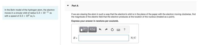 Solved In The Bohr Model Of The Hydrogen Atom The Election