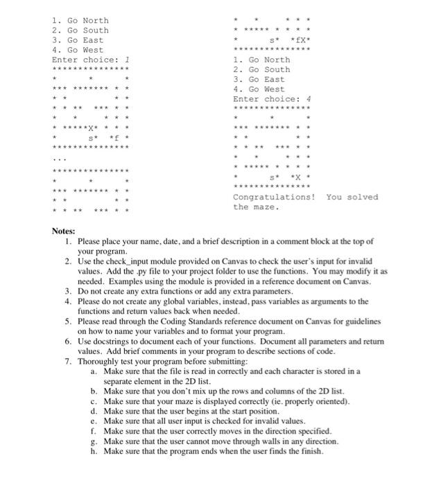 Solved Create a program that allows the user to solve a maze | Chegg.com