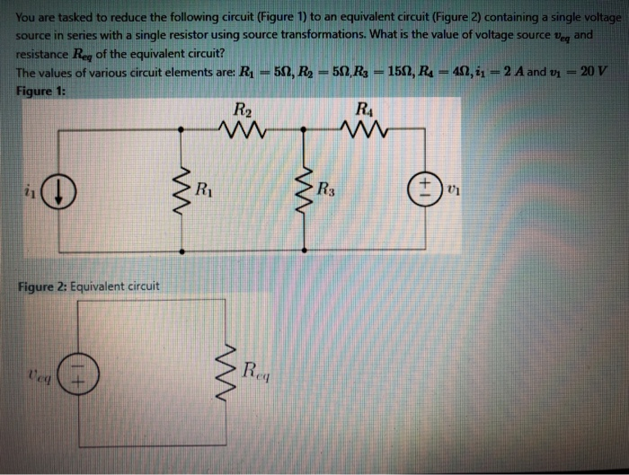 Solved You are tasked to reduce the following circuit | Chegg.com