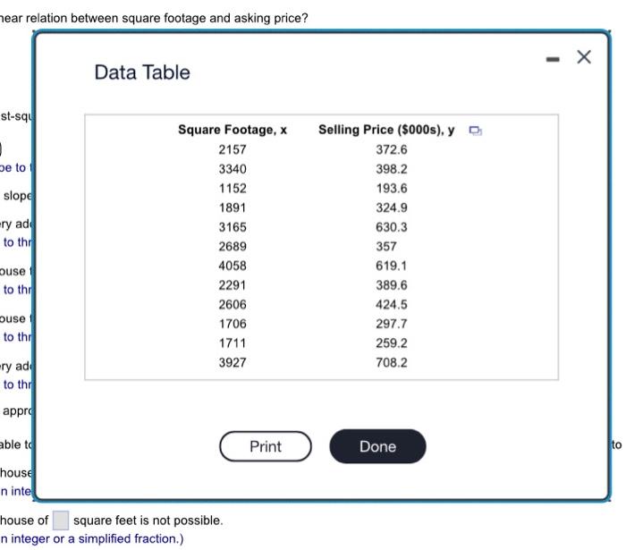 Clok the icon to viow the housing dala. (a) Which | Chegg.com