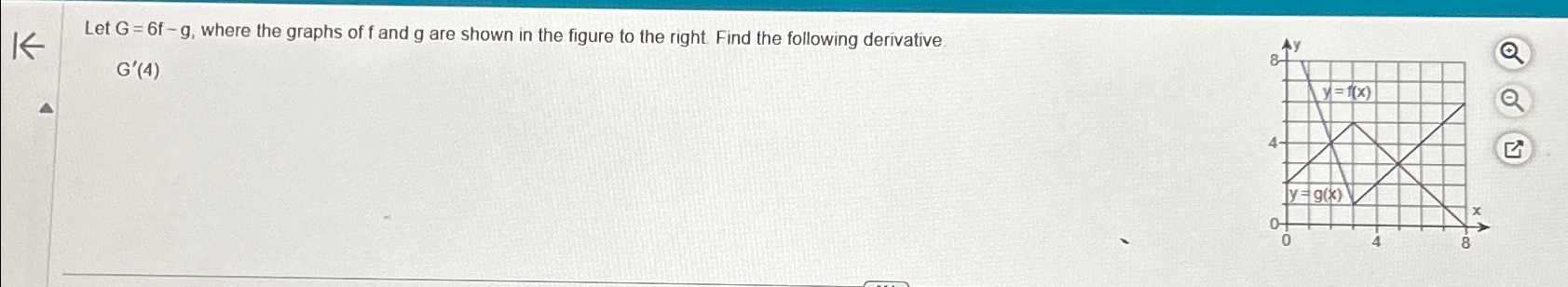 Solved Let G=6f-g, where the graphs of f and g are shown | Chegg.com Solved Let G=6f-g, where the graphs of f and g are shown | Chegg.com
