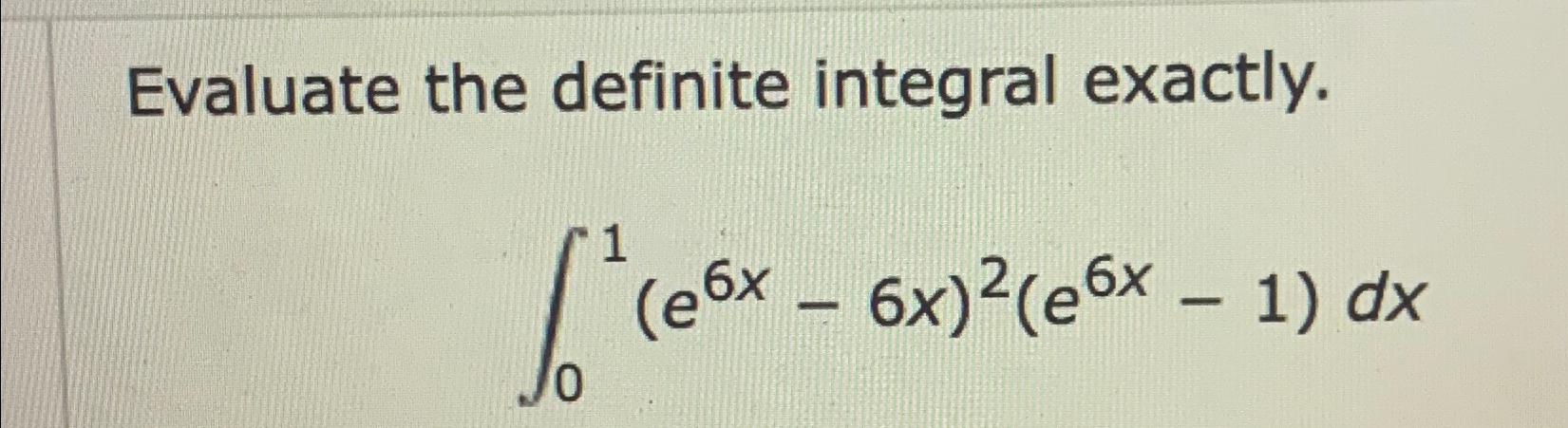 Solved Evaluate the definite integral | Chegg.com