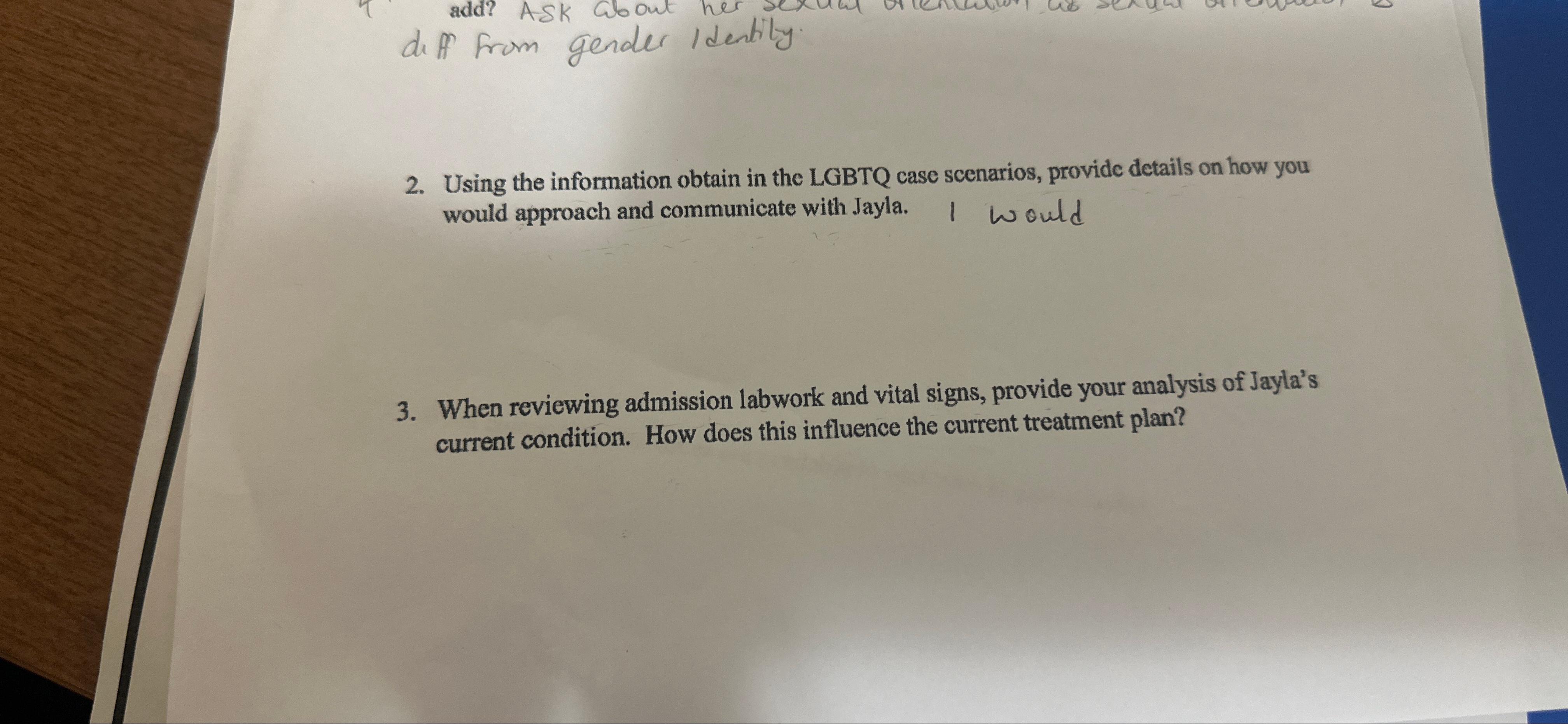 Solved Using the information obtain in the LGBTQ case | Chegg.com