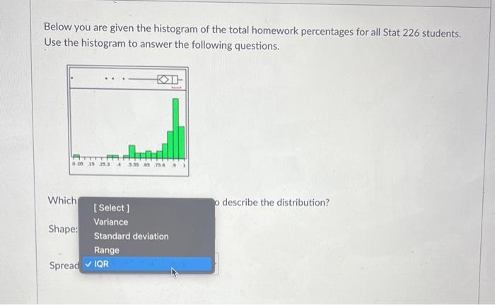 Solved Below you are given the histogram of the total | Chegg.com