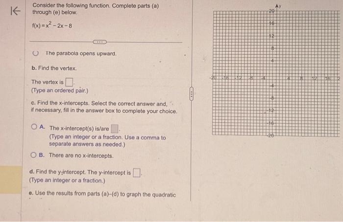 Solved Consider the following function. Complete parts (a) | Chegg.com