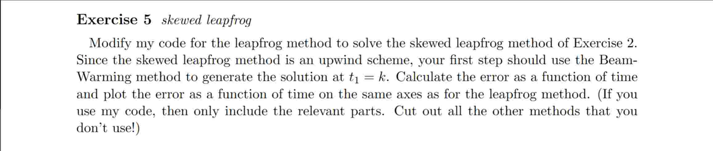 Solved (Please ﻿make the following code, to ﻿solve Exercise | Chegg.com