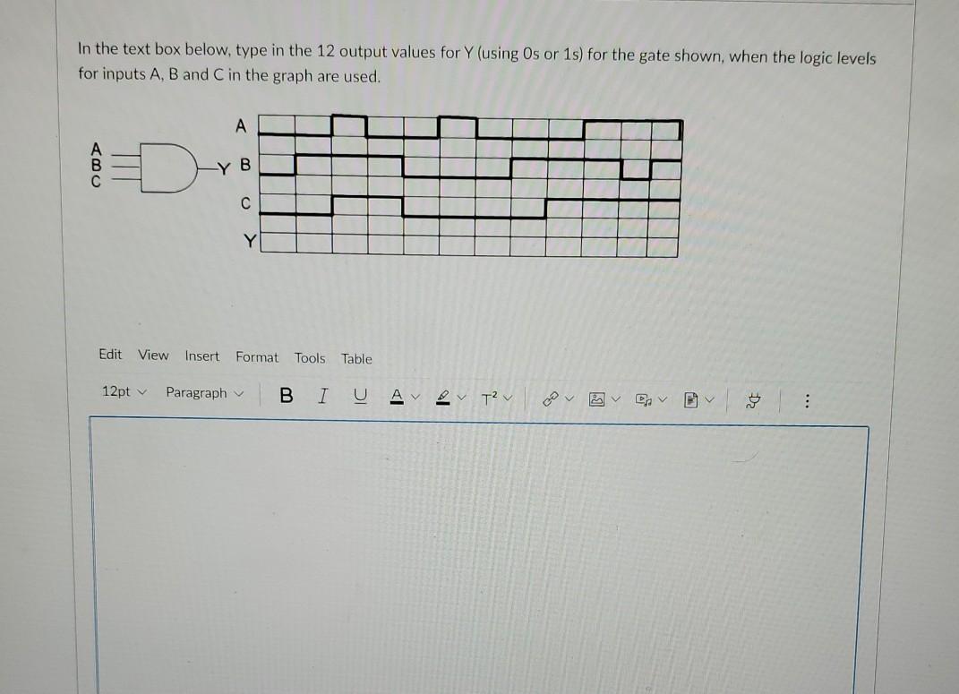 Solved In the text box below, type in the 12 output values | Chegg.com