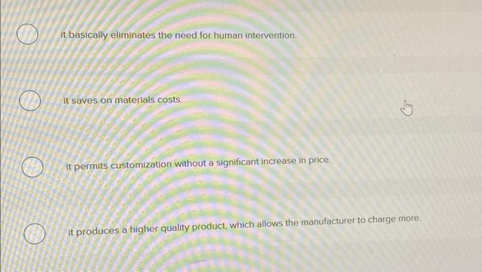 Solved A benefit of CAD is Multiple Choice 53 it basically | Chegg.com
