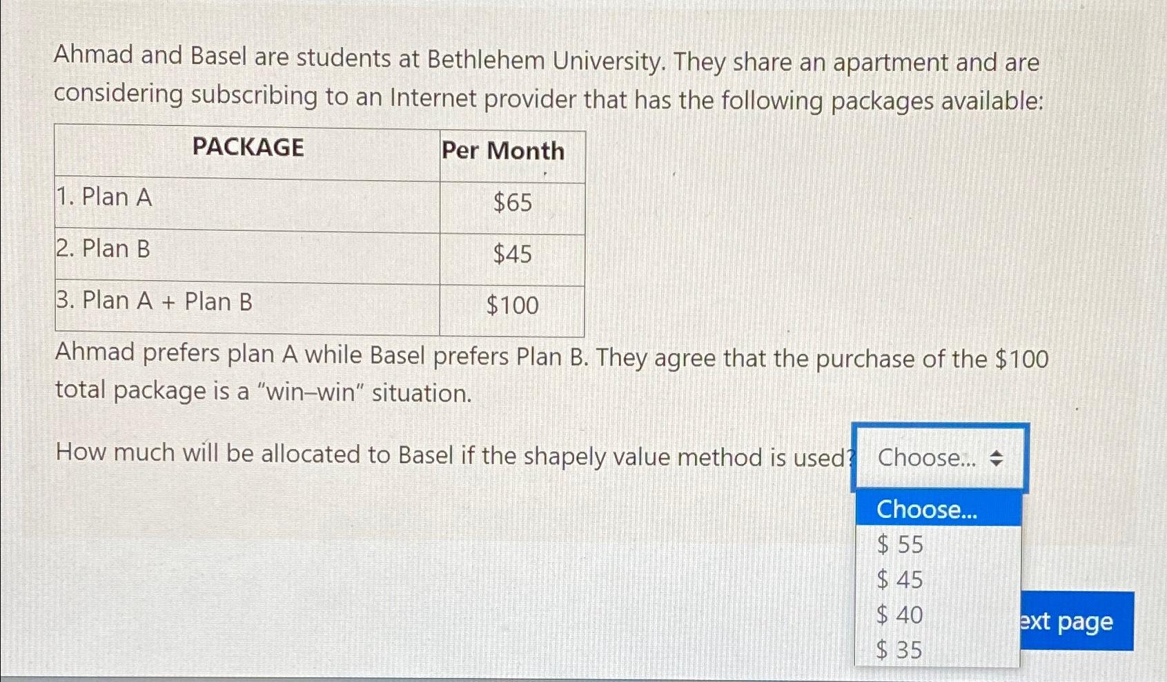 Solved Ahmad and Basel are students at Bethlehem University. | Chegg.com